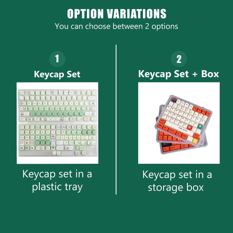 Deep Green Forest Wood Theme Keycap Set for Mechanical Keyboard | 170 ...