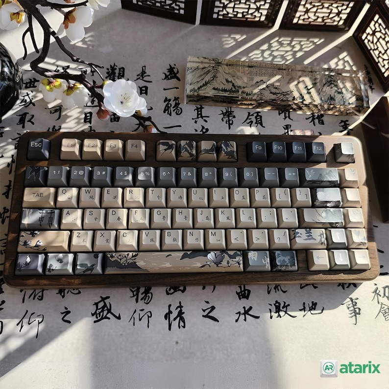 Japanese Keycap Set - 142 PBT Custom Keycaps for Mechanical Keyboard ...