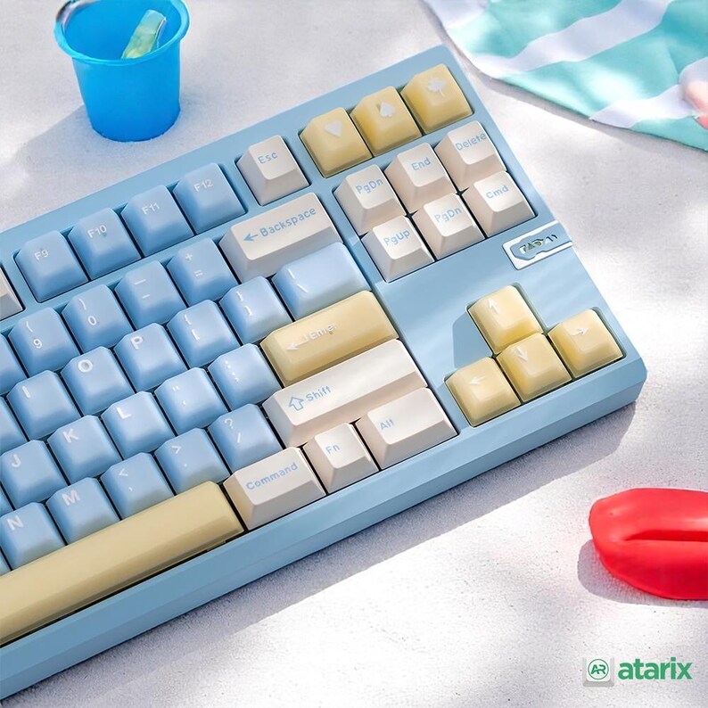 Sky Blue Beach PBT Keycap Set: Cherry MX Switch, Mechanical Keyboard - Etsy