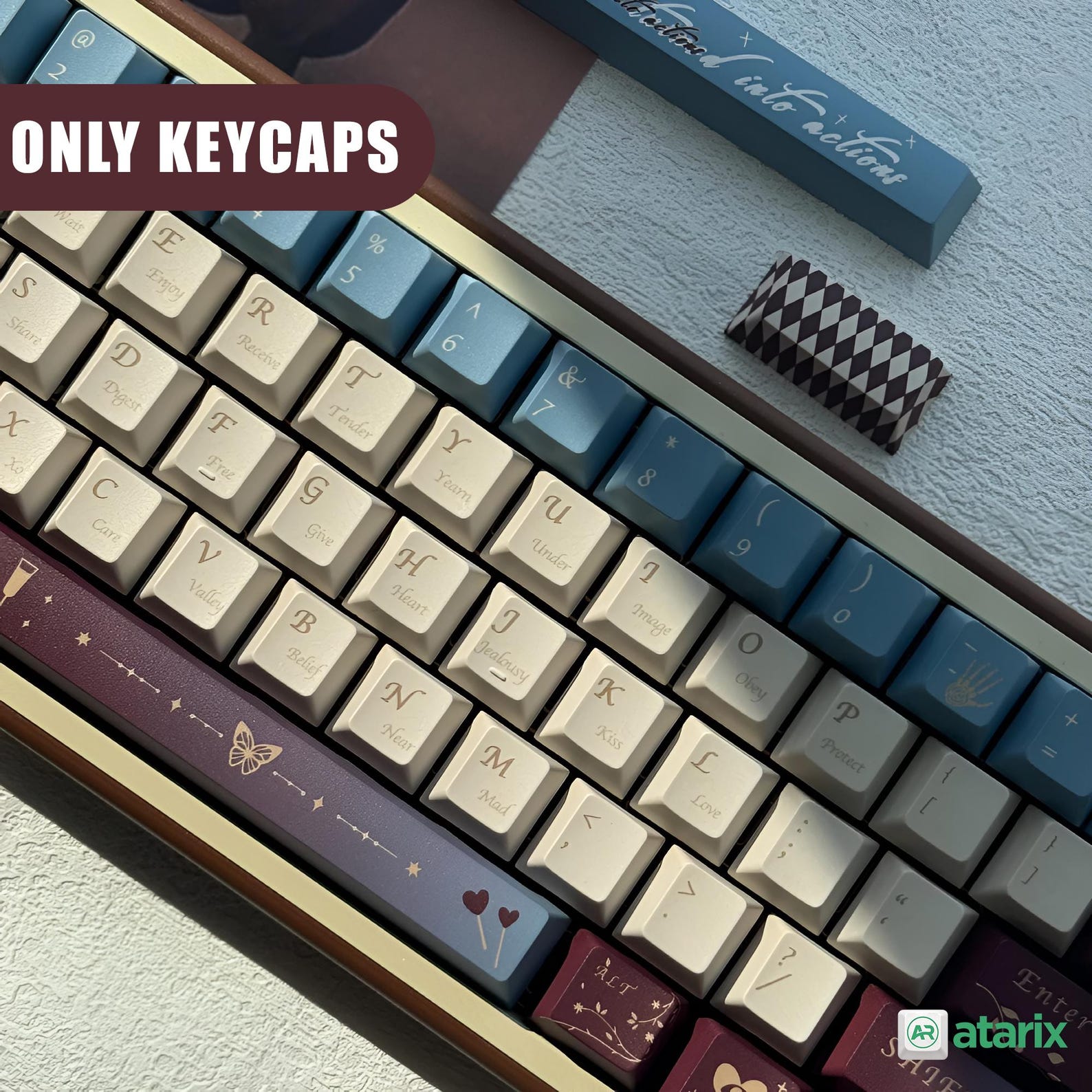 Enchanting Mysterious Moonlight Sky Astrology Keycap Set – 133 PBT ...