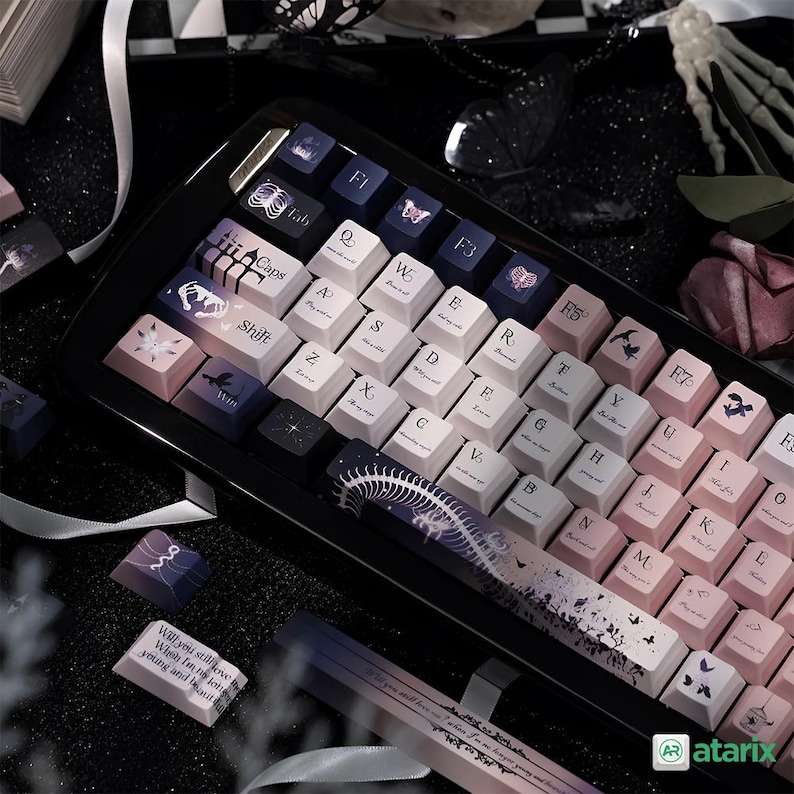 Cute Keycap Set Mechanical Keyboard - PBT Keycap Custom & Handmade for ...