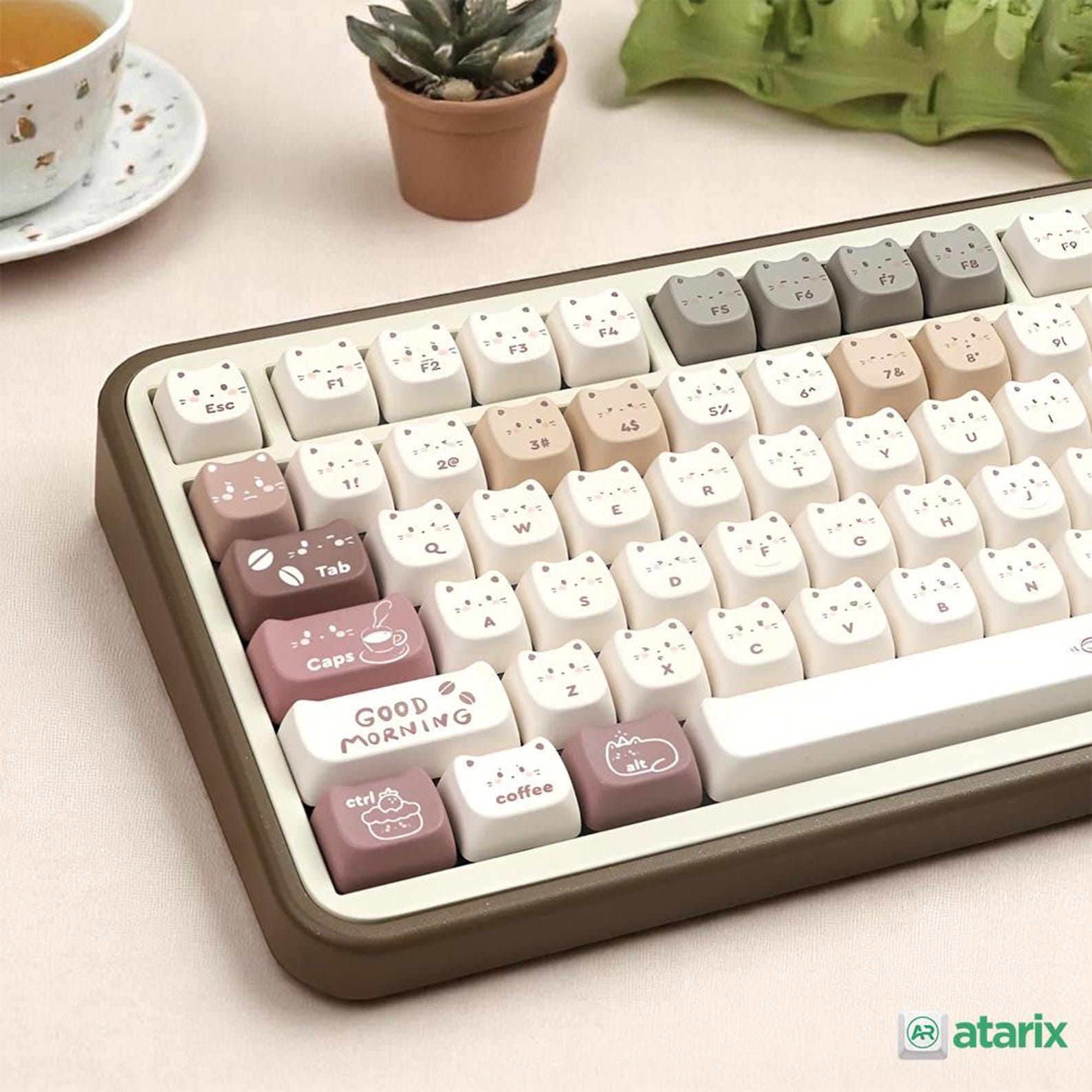 Cute Cat Keycap Set | PBT MOA Profile for MX Switch Keyboard - Etsy