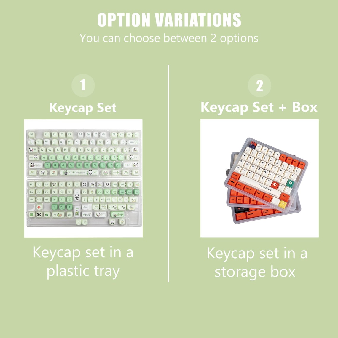PBT Keycap Set: Cute Fox | MOA Profile | 134 Keys | MX Switches | for ...