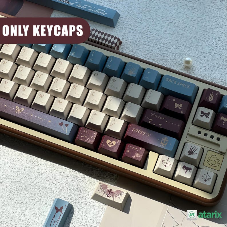 Enchanting Mysterious Moonlight Sky Astrology Keycap Set – 133 PBT ...