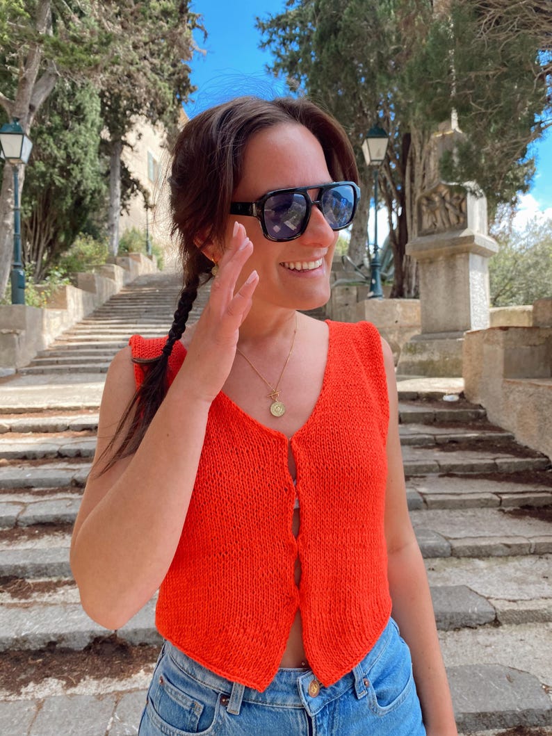 ELIN Vest Knitting Pattern | Beginner-friendly Summer Vest Made With ...