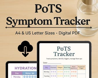Dysautonomia and POTS Syndrome Symptoms Tracker - Etsy