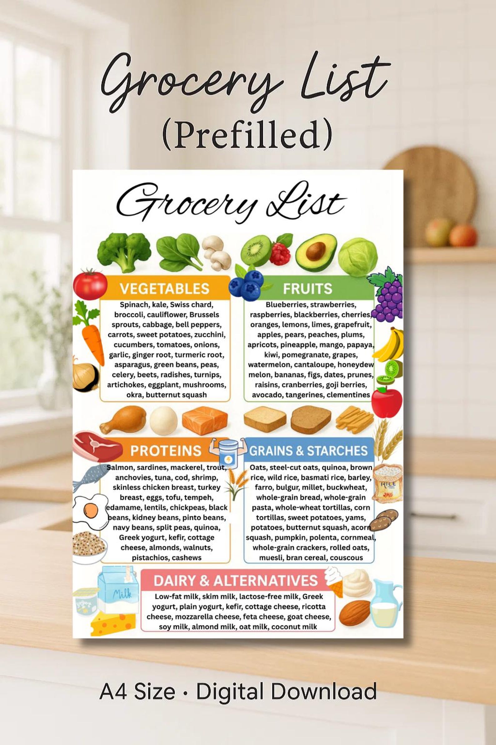 Arthritis Food List Printable, Arthritis Meal Plan, Anti-inflammatory ...