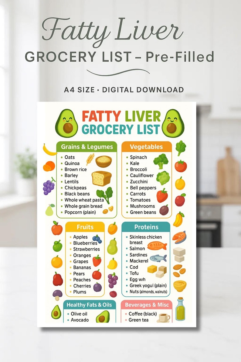 31 Day Fatty Liver Meal Plan, Liver Friendly Diet Plan for Nafld, Nash ...