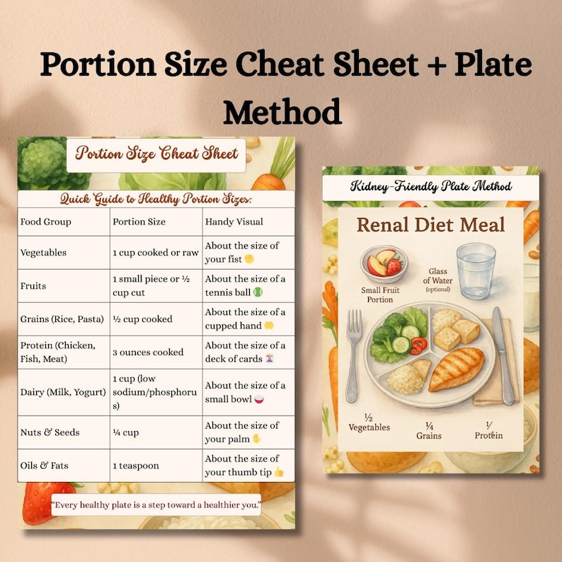 Renal Diet Food List and Chart, Supports Kidney Disease Meal Planning ...
