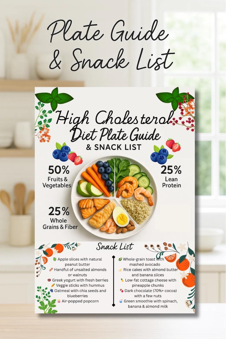 High Cholesterol Diet Food List | Low LDL Foods Chart | Heart-healthy ...