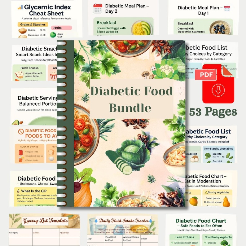 Diabetes Food List, Diabetic Meal Plan, Diabetic Food List, Diabetic ...