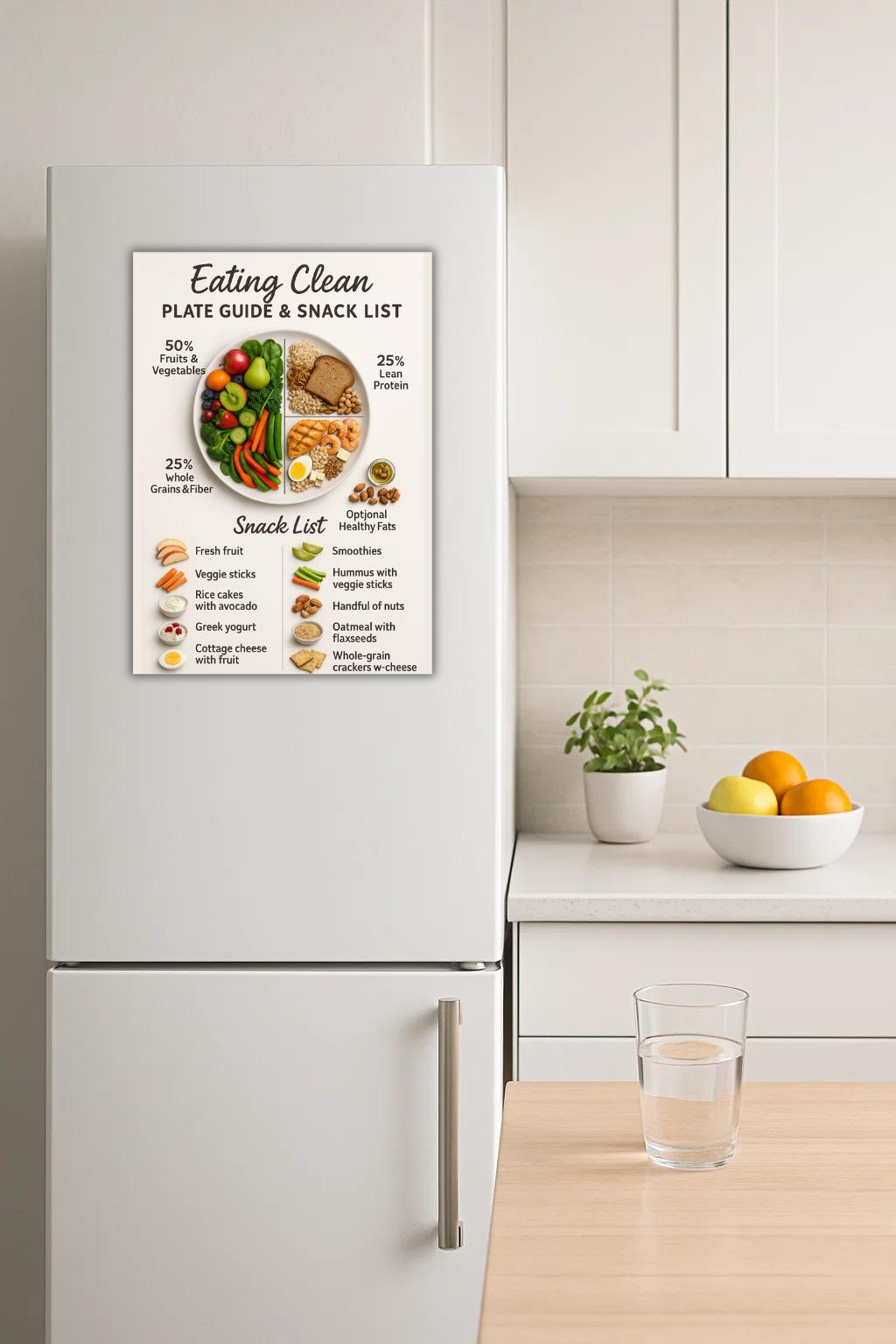 Clean Eating Food List & Meal Plan Printable – Whole Food Chart for ...