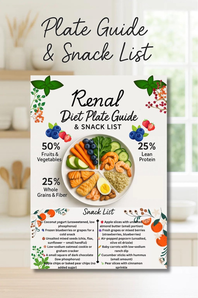 Renal Diet Food List, Kidney-friendly Meal Planner Printable | Low ...