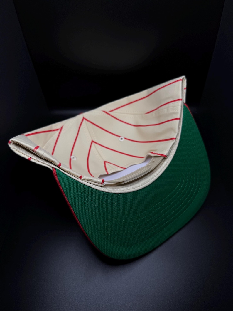 Vintage Pinstripe Baseball Cap: 90s Retro Snapback Hat - Etsy