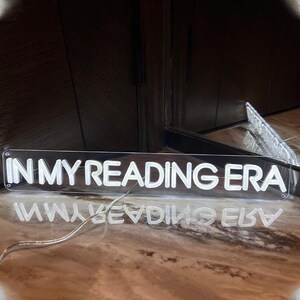 In My Reading Era Neon Sign,book Wall Sign Decor,reading Wall Hanging ...