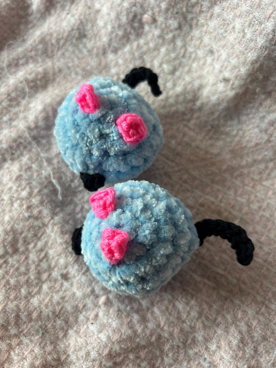 Baby Blue Mouse Cat Toy - Etsy