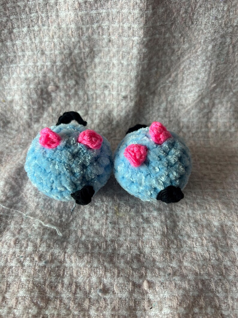 Baby Blue Mouse Cat Toy - Etsy