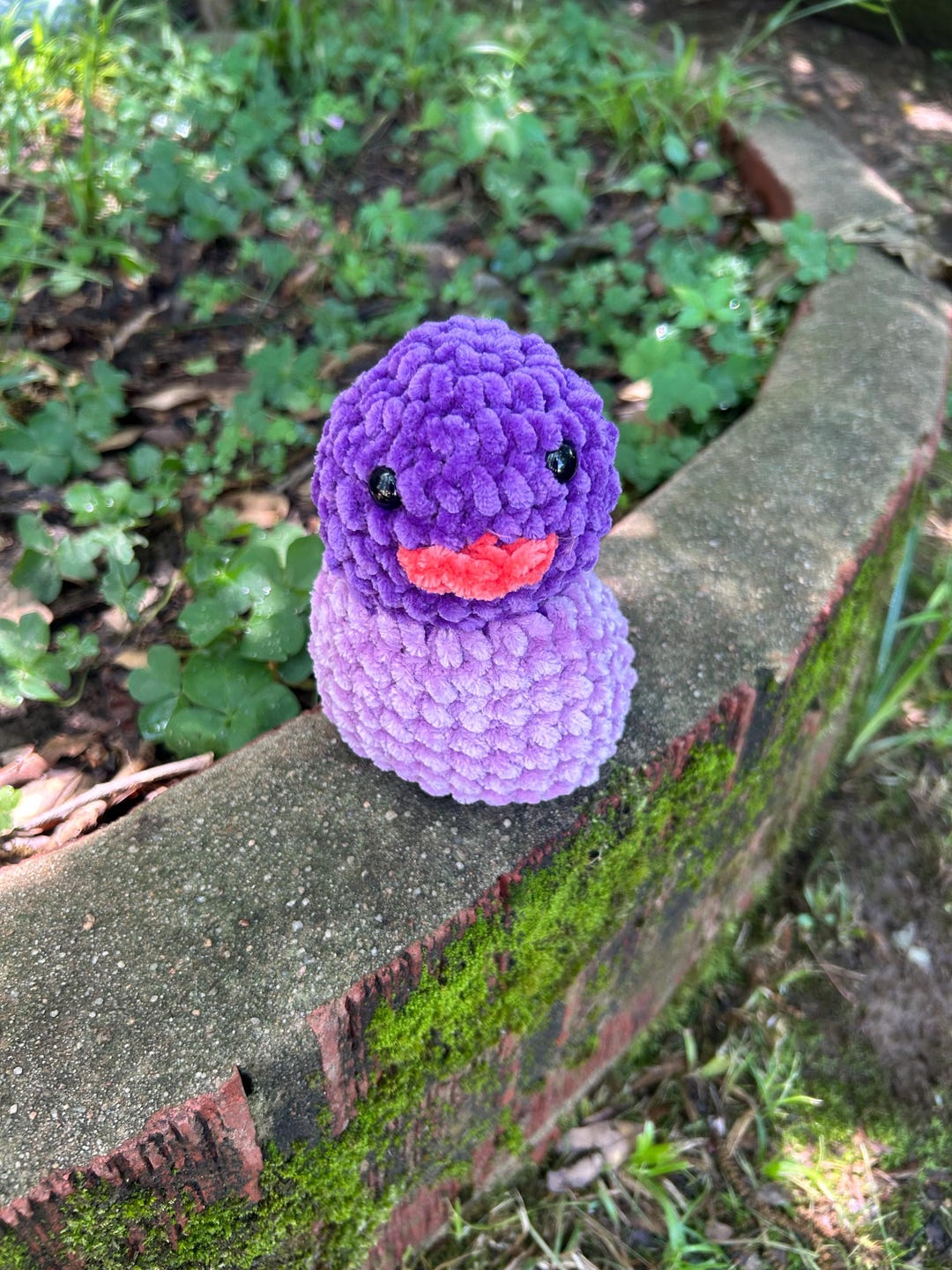 Purple and Lavender Crocheted Duck - Etsy