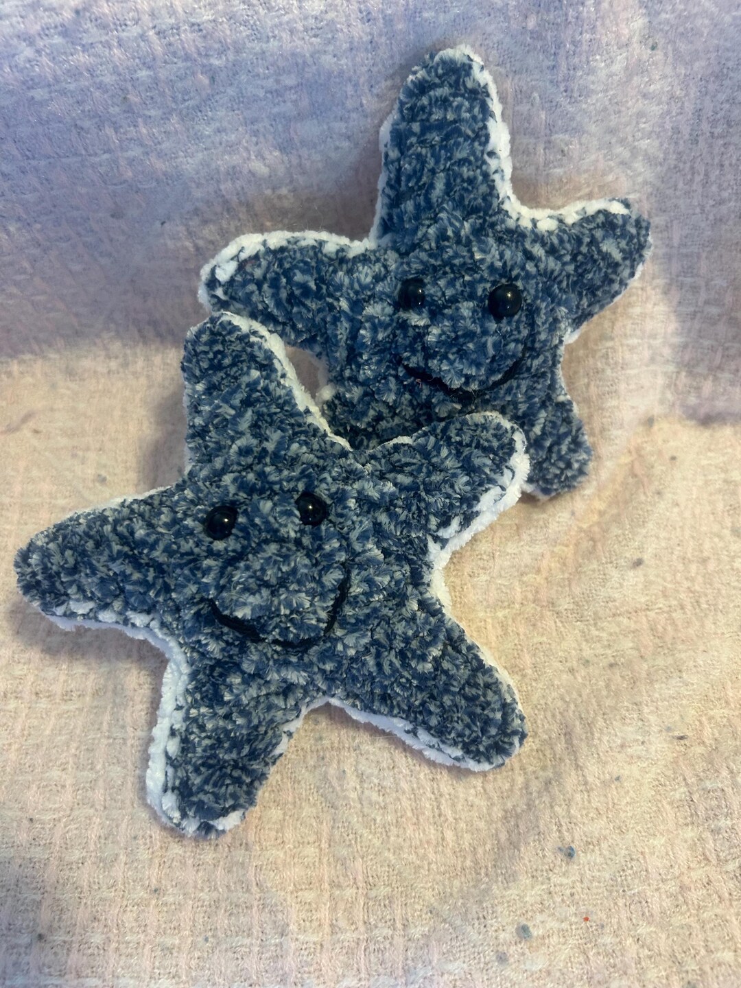 Big Boy Blue Starfish Plushie - Etsy