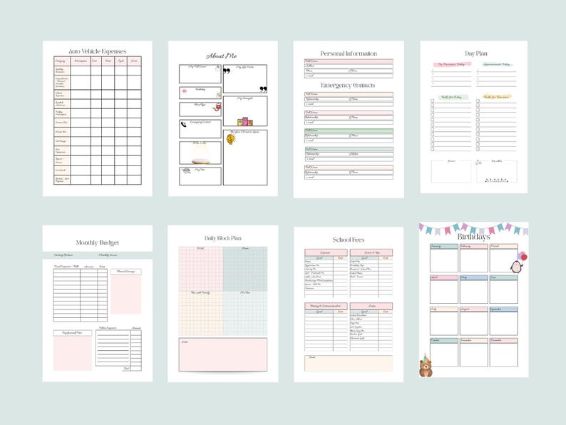 A4 Planner 2026 PDF – Organisation & Alltag Für Frauen - Etsy