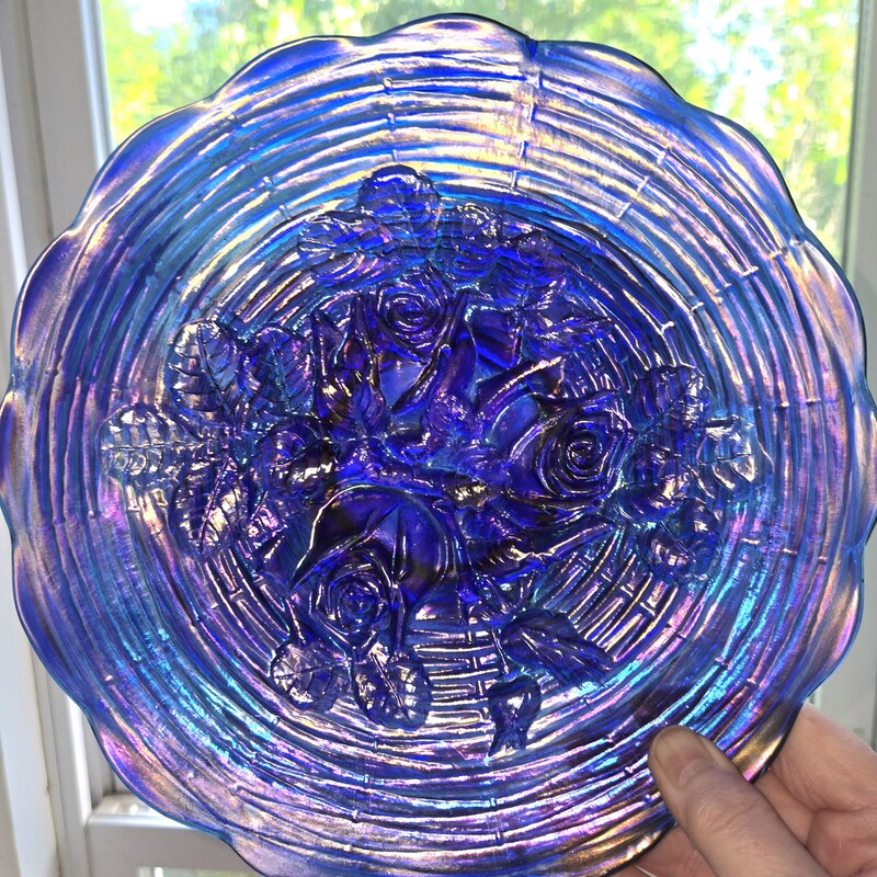 Carnival Glass Plate - Etsy