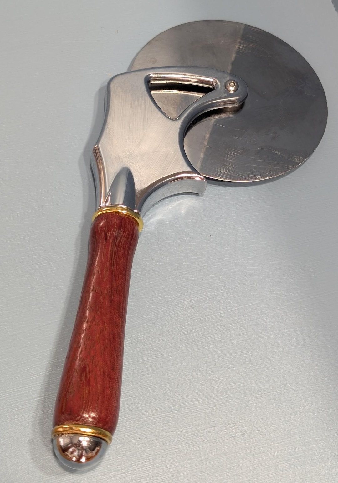 Wood Handle Pizza Cutter - Etsy