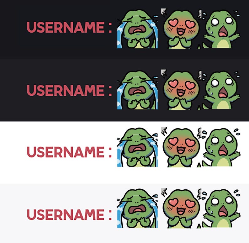 Lizard Emotes Pack (20) | Twitch, Discord & Youtube - Etsy