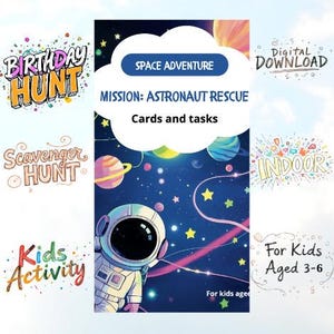 Space Adventure Scavenger Hunt for Kids 3-6 – Captain Sam’s Learning ...