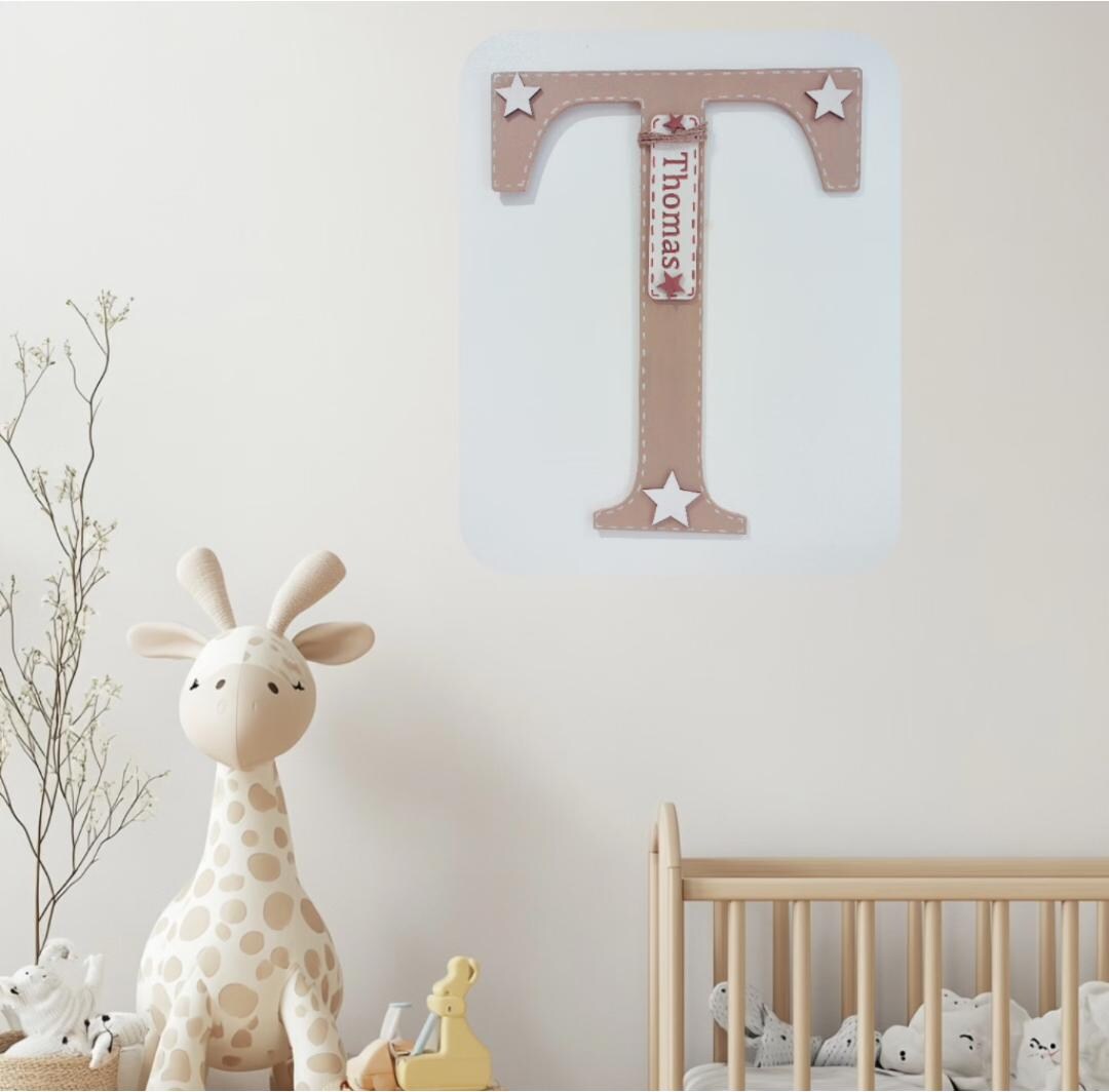 Personalised Handcrafted & Painted Wooden Letters, Initials Sign ...