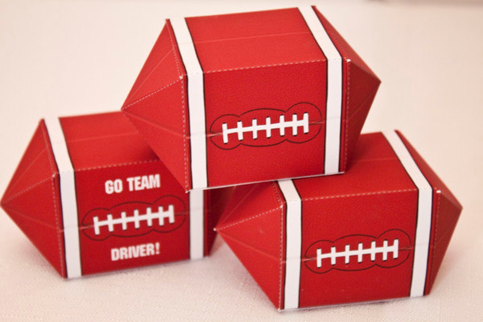FOOTBALL Favor Box : DIY Printable PDF - Instant Download - Etsy