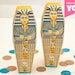 Egyptian Sarcophagus Favor Box : Print at Home Full-color Template ...