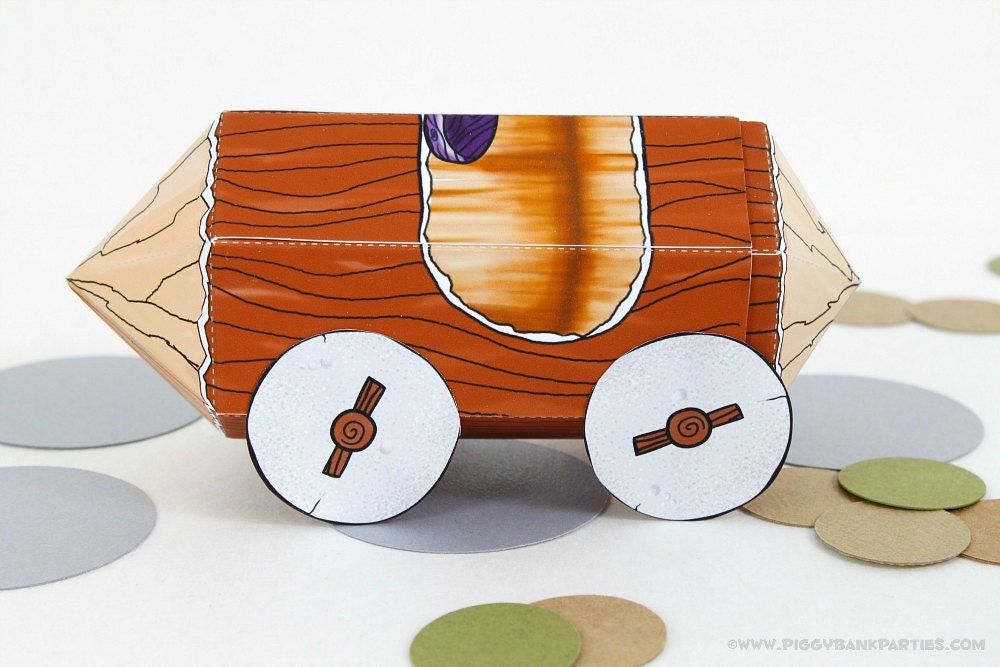 Stone Age Cars Favor Box Set : Print at Home Full-color - Etsy UK