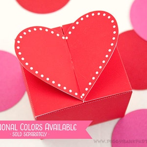 Vintage HEART Favor Box Pink : Print at Home Valentine's Day Gift Box ...