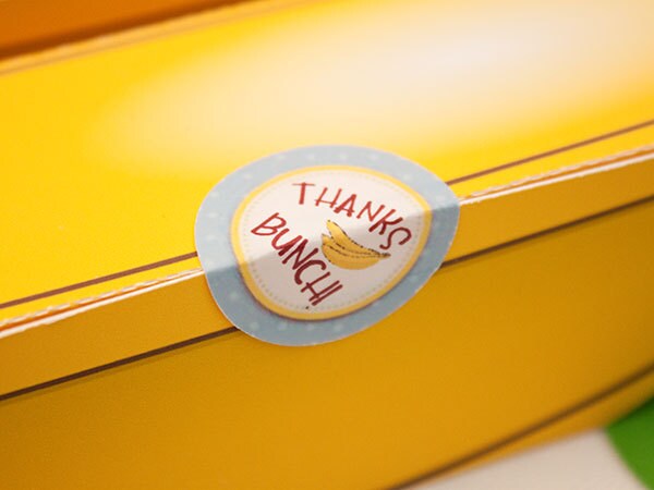 Banana Favor Box: Print at Home Full-color Template | Birthday | Monkey ...