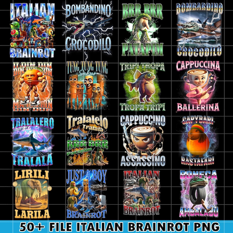 Italian Brain Rot Png - Etsy