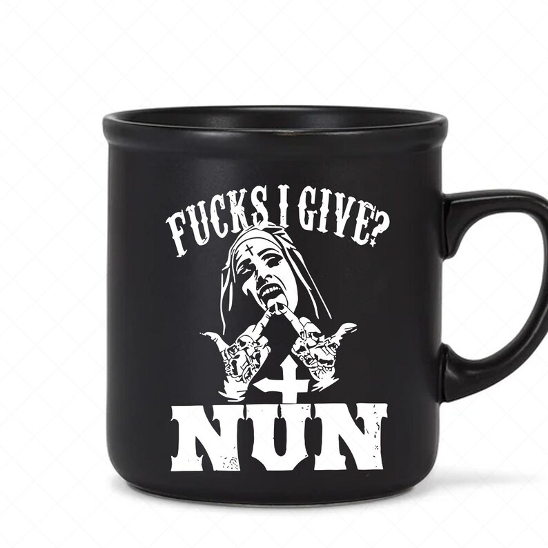 Fcks I Give Nun Png Motherfker Png Funny Nun Png Nun Middle Finger