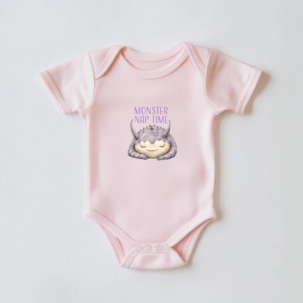 Monster Nap Time Baby Bodysuit, Funny Sleeping Monster Onesie - Etsy