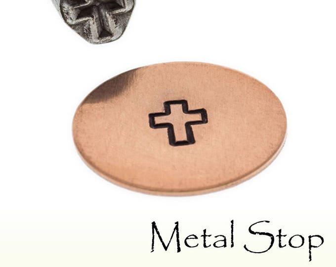 BOLD CROSS Outline Metal Design Stamp - Etsy