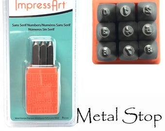 Tiny Number Stamps | Etsy