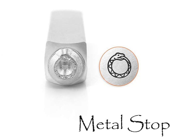 6mm Ouroboros Orobos Snake Symbol Metal Design Stamp - Etsy