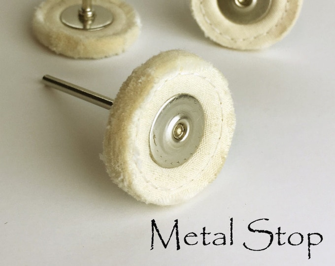 MINI BUFF WHEEL Rotary Bit, 1/8 Shank Mounted Muslin Buff Jewelry ...