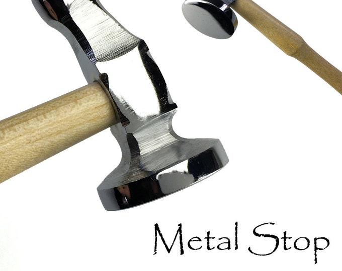 German Style Chasing Hammer With Polished 1.25" Flat Face Jewelry ...