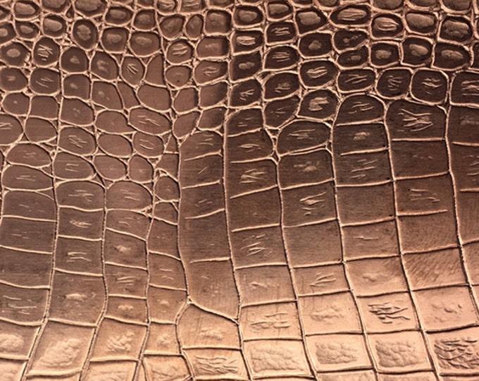 Textured Copper 24 Gauge Sheet Metal 2.5" X 3" - Reptile Pattern Solid ...