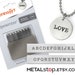 3mm UPPER CASE Typewriter Serif Font Metal Letter Stamp Set by - Etsy