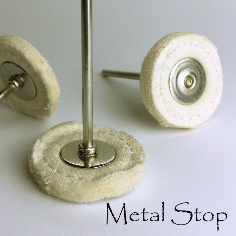 MINI BUFF WHEEL Rotary Bit 1/8 Shank Mounted Muslin | Etsy