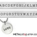 3mm UPPER CASE Typewriter Serif Font Metal Letter Stamp Set by - Etsy