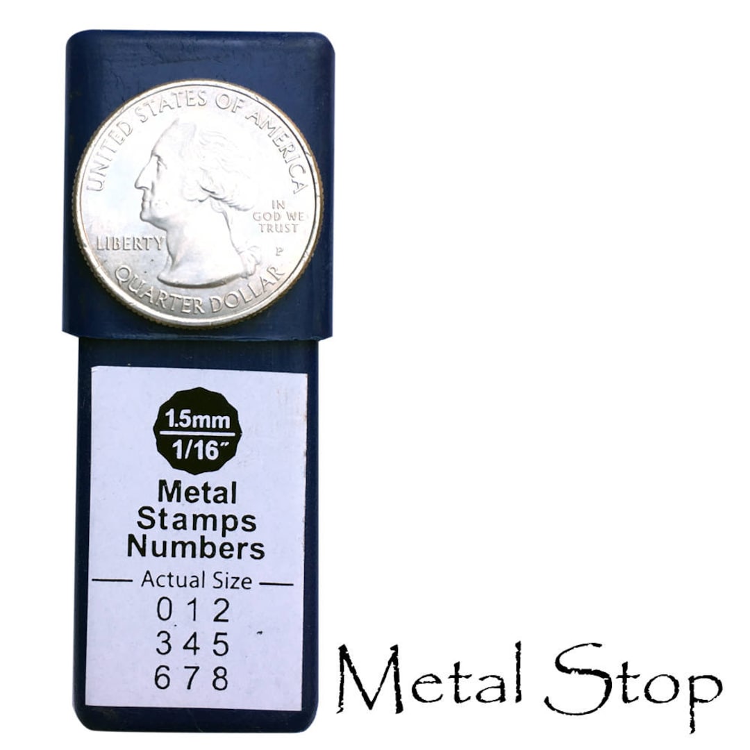 1.5mm NUMBER STAMP SET of 9 Number Stamps Great Addition to the ...