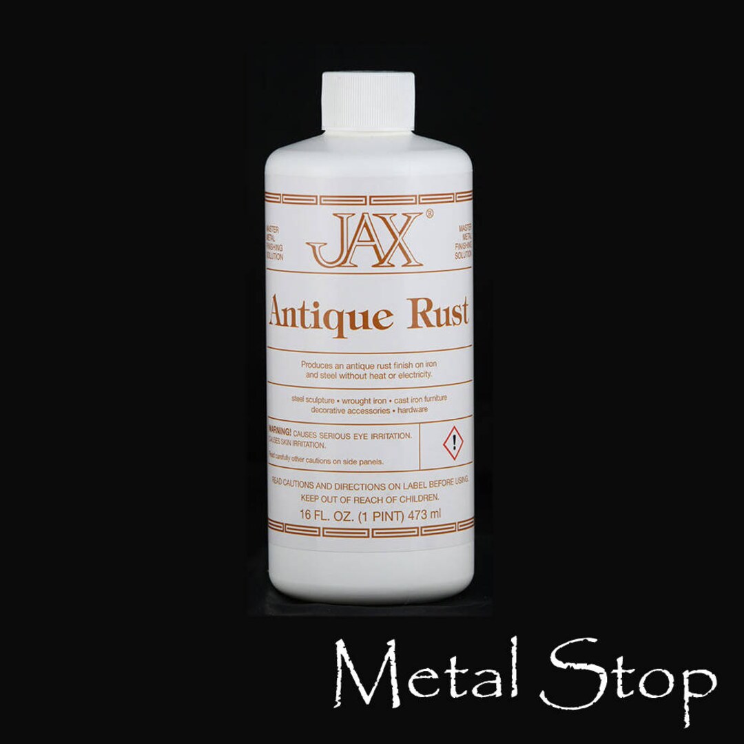 Jax Antique Rust Colorant Solution for Iron and Steel - 16 Ounce Bottle ...