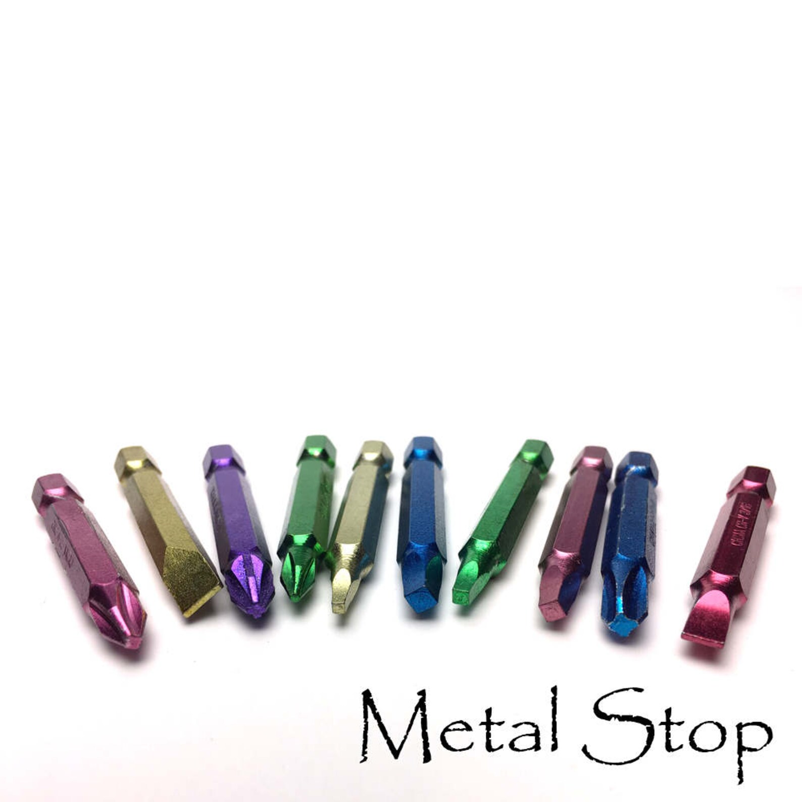 Color Coded Drill Bit Stamp Designs Set of 10 different | Etsy