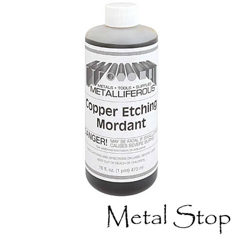 Copper Etching Mordant for Copper Jewelry or Decorative Copper Work ...